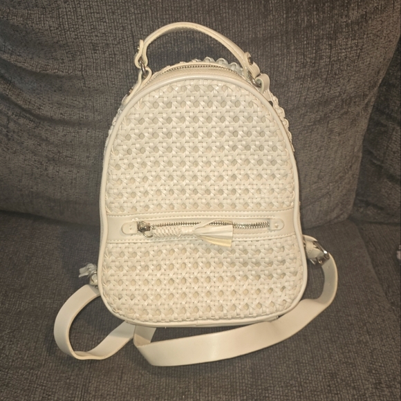 Zara | Bags | Zara Basic Collection Woven Mini Backpack | Poshmark